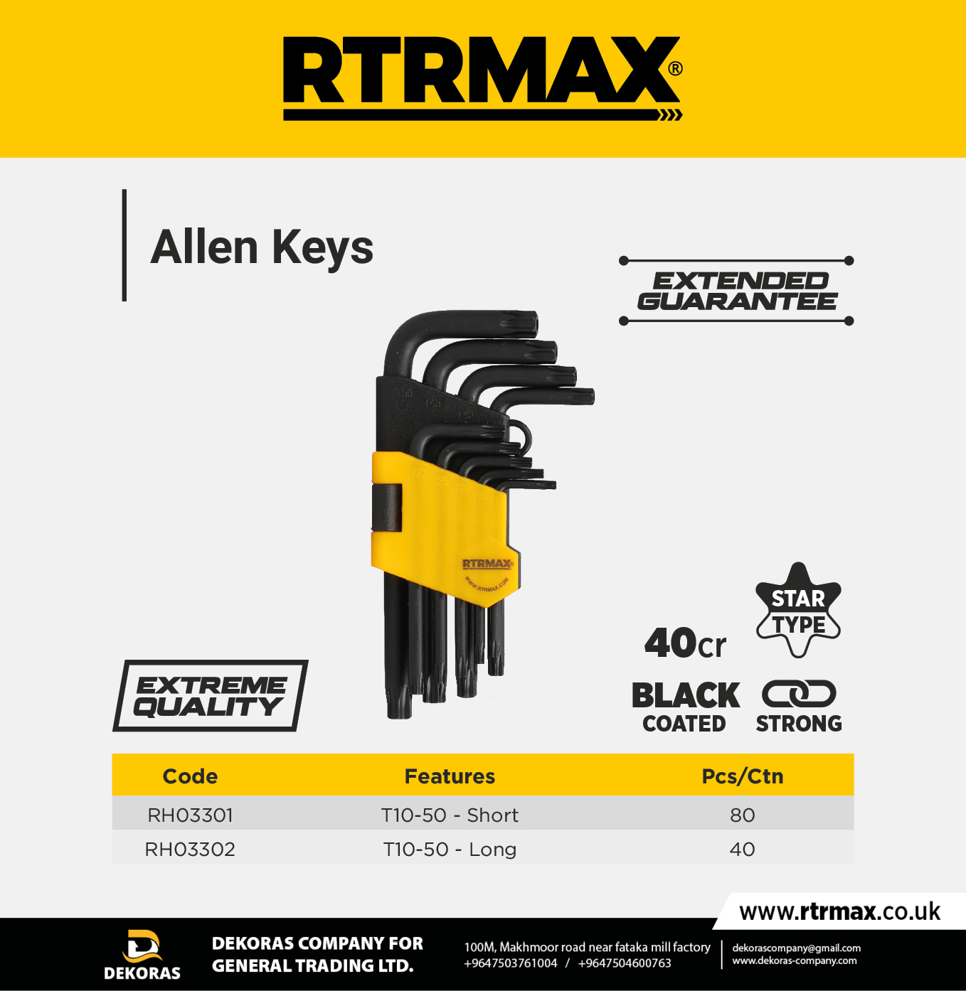 Dekoras Company :: Allen Keys Star Type