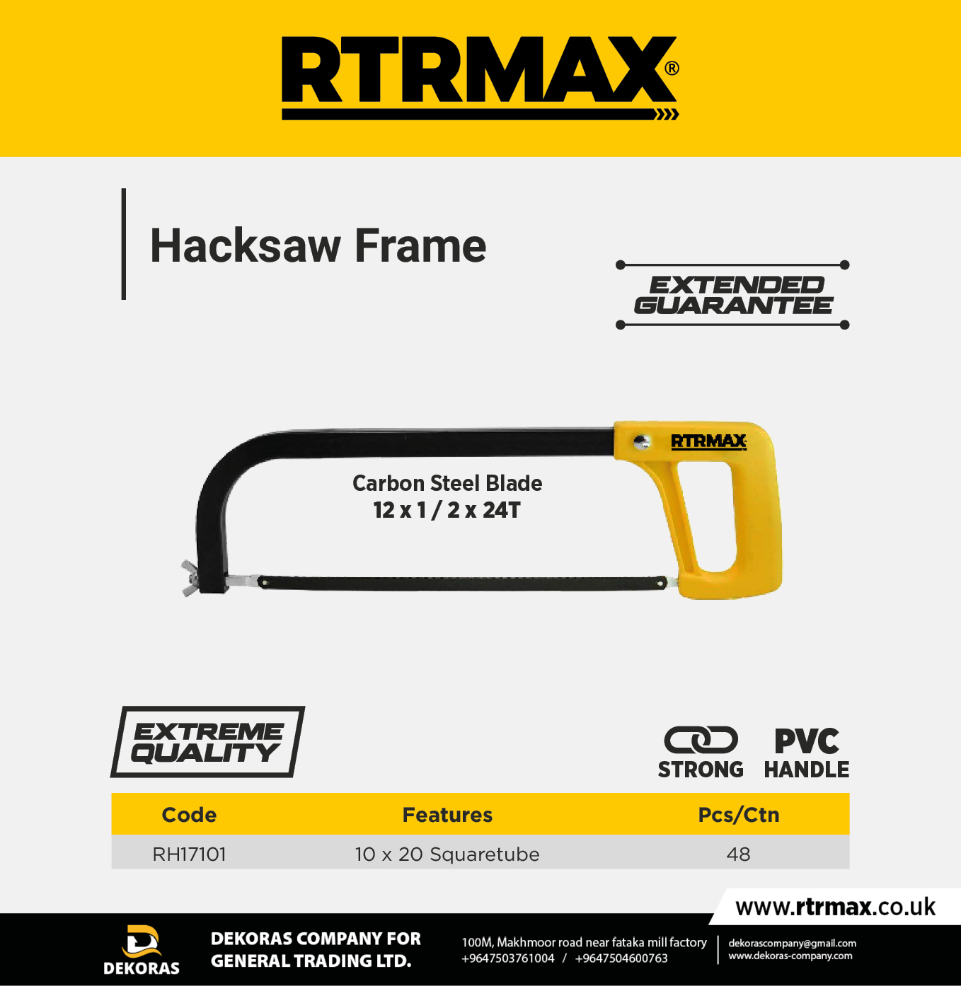 Dekoras Company :: Hacksaw Frame